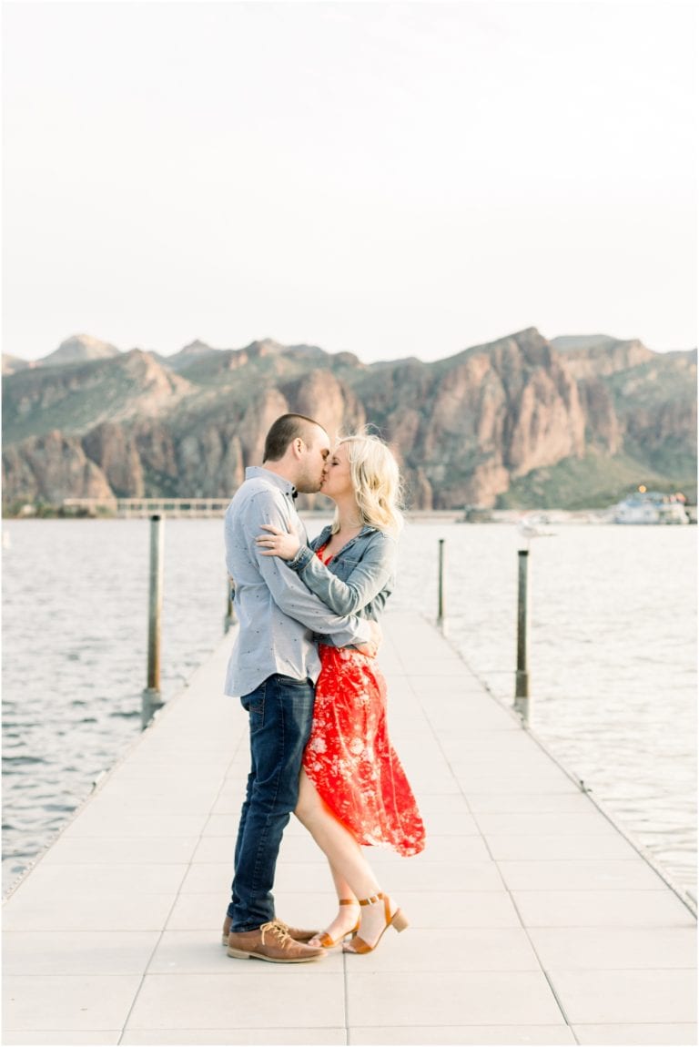 Stephanie + Marc | Saguaro Lake Engagement - Jen Jinkens Photos